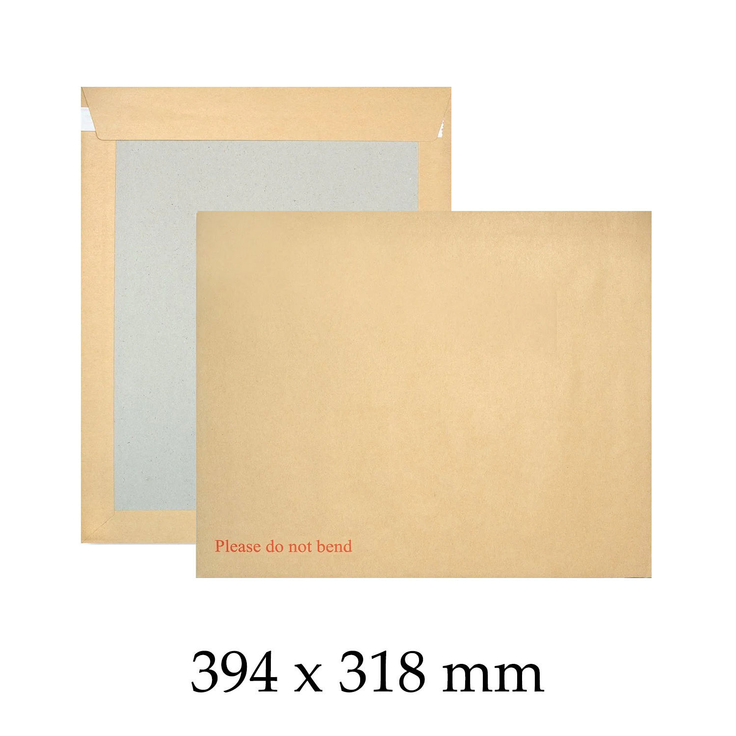 l Hardback Envelopes l 394x318 mm l Manilla